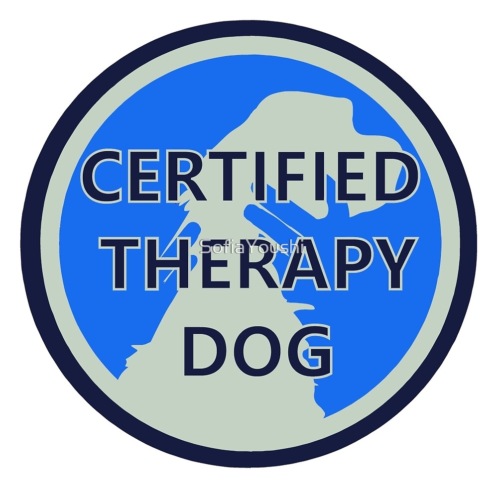 "Animal Assisted Activities - THERAPY DOG logo 13" by SofiaYoushi ...
