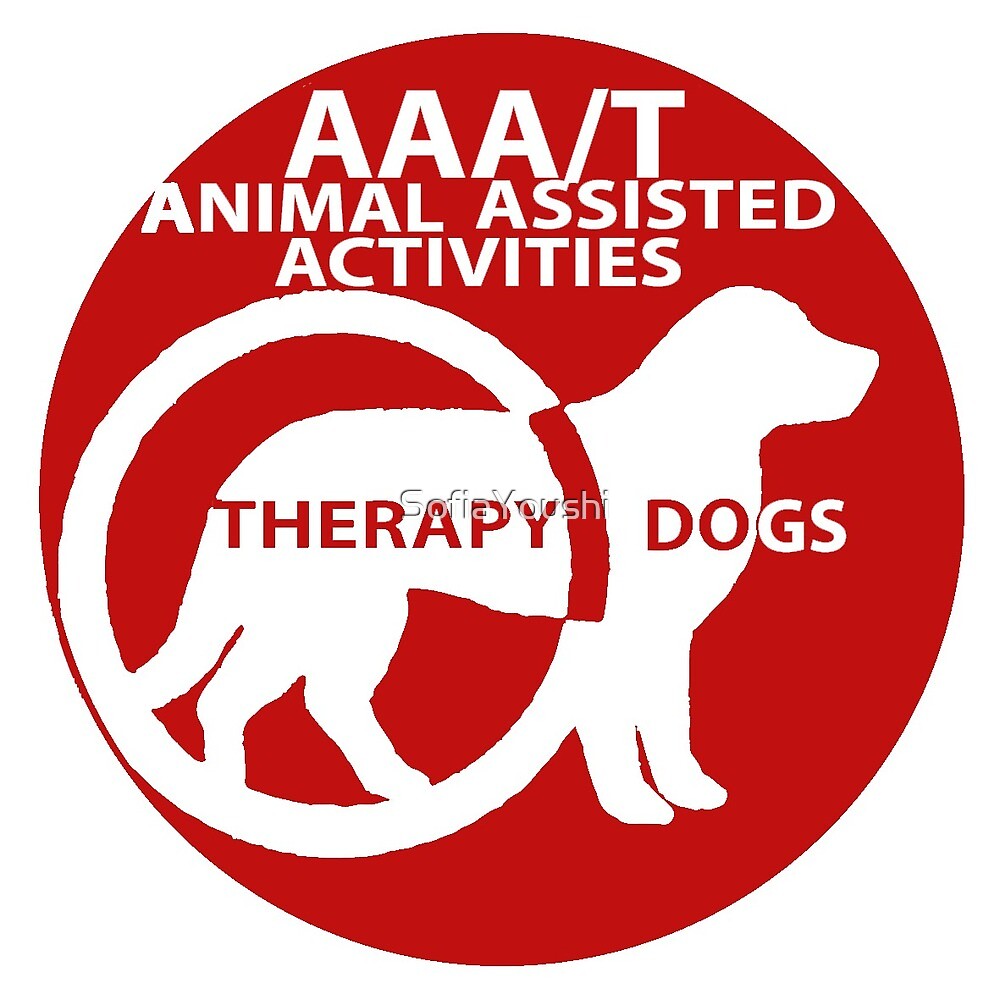 "Animal Assisted Activities - THERAPY DOG logo 16" by SofiaYoushi ...