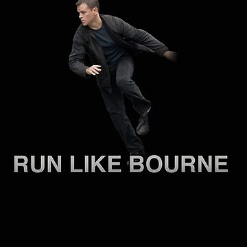 "Run Like Jason Bourne " Sticker for Sale by SpiderReviewer | Redbubble