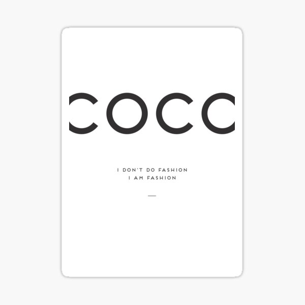 Coco Chanel Stickers | Redbubble