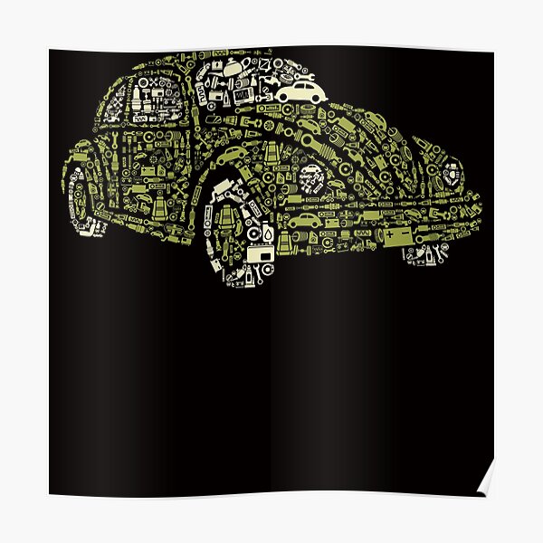 Beetle Vintage Vw Posters | Redbubble