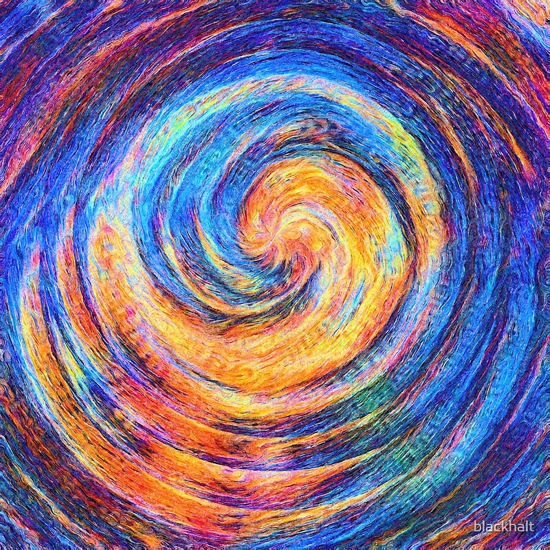 "Abstraction of vortex wave" by blackhalt | Redbubble