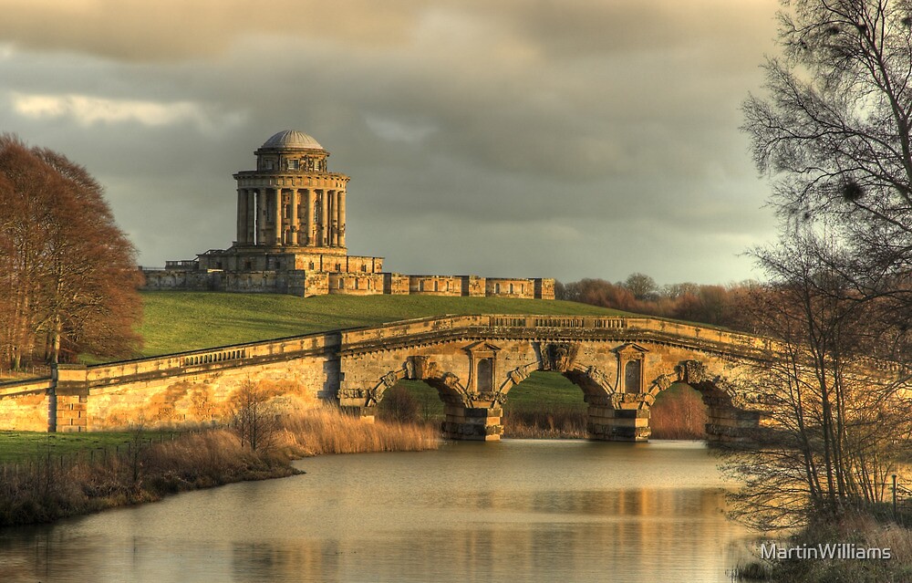 "Castle Howard - New River Bridge and Mausoleum" by MartinWilliams ...