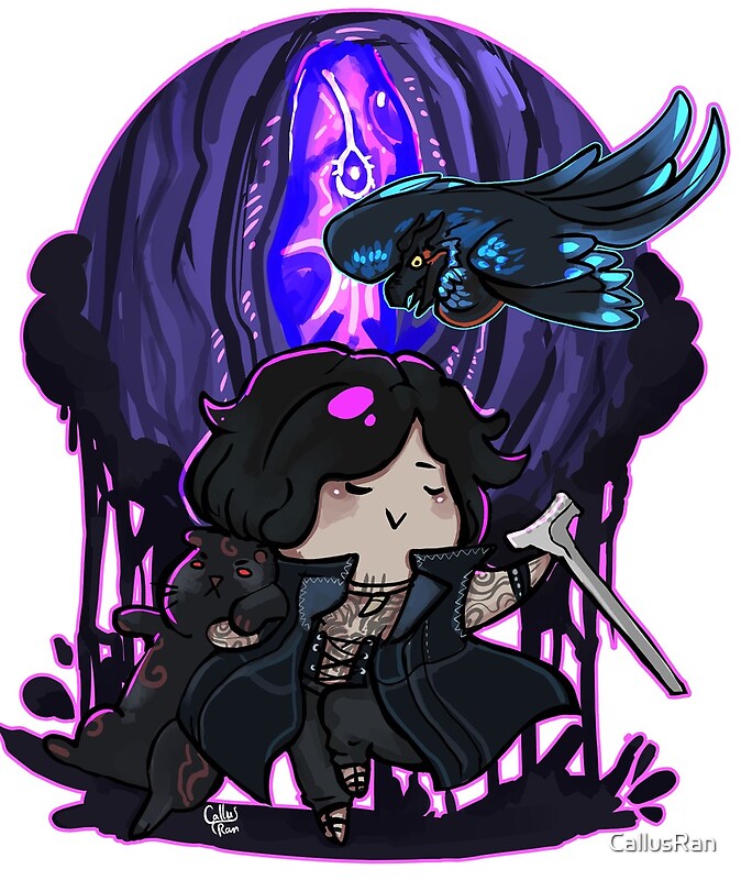 "Copy of Devil May Chibi - FLY ME TO THE MOON - V" by CallusRan | Redbubble