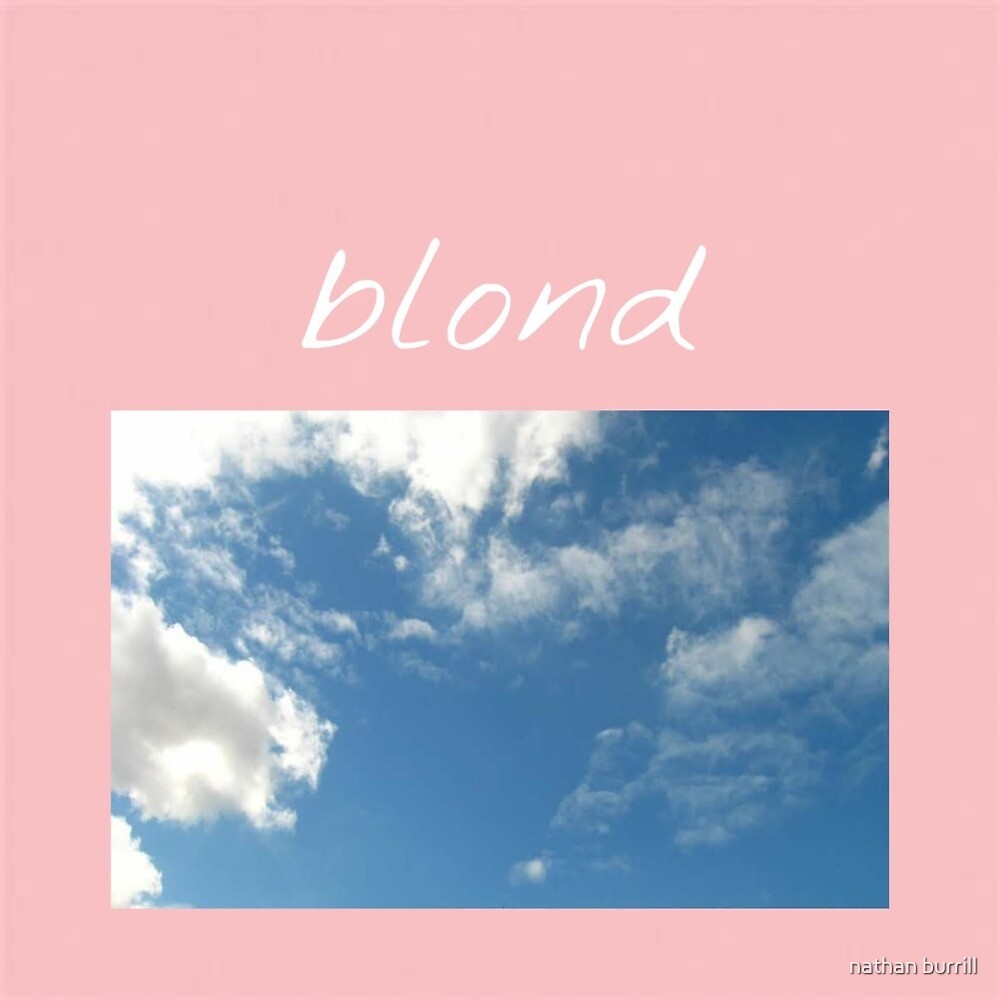 "Frank ocean blond concept album art" by nathan burrill | Redbubble