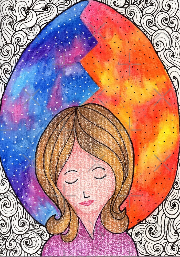 "Two Universe Doodle Art" by coloringiship | Redbubble
