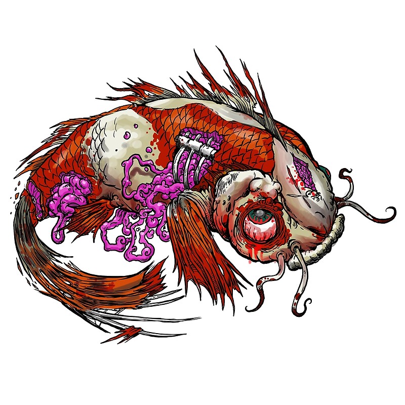 "Zombie Koi Fish" by stygiansatyr | Redbubble