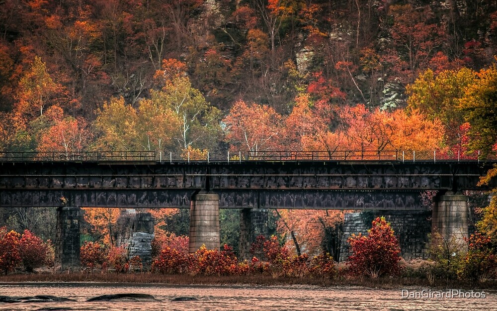 "Harpers Ferry Wv Railroad Fall Colors Photo" by DanGirardPhotos ...