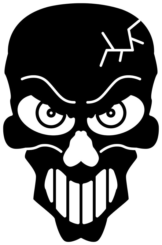 "Skull Trace" by CreepyKards | Redbubble