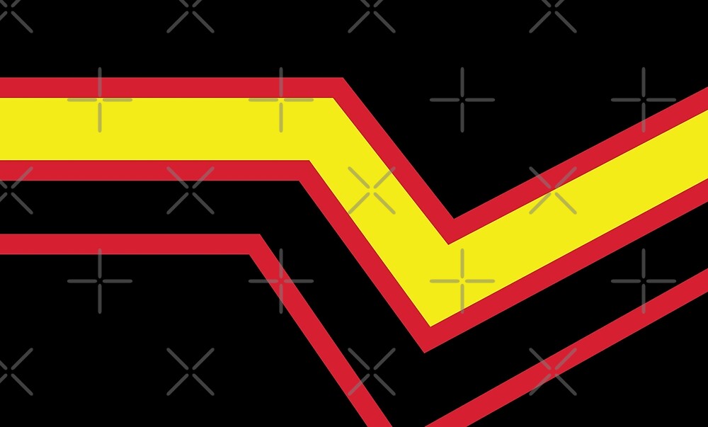 "Black Red Yellow Stripe Rubber Latex Pride Flag" by CreativeTwins ...