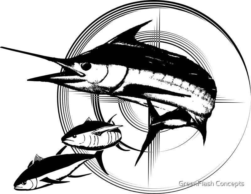 "Pelagic Hunter - Big Game Fishing Design" by GreenFlash Concepts ...