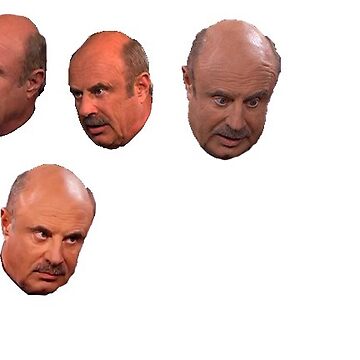 "The faces of Dr Phil" Sticker for Sale by ashleyann306 | Redbubble