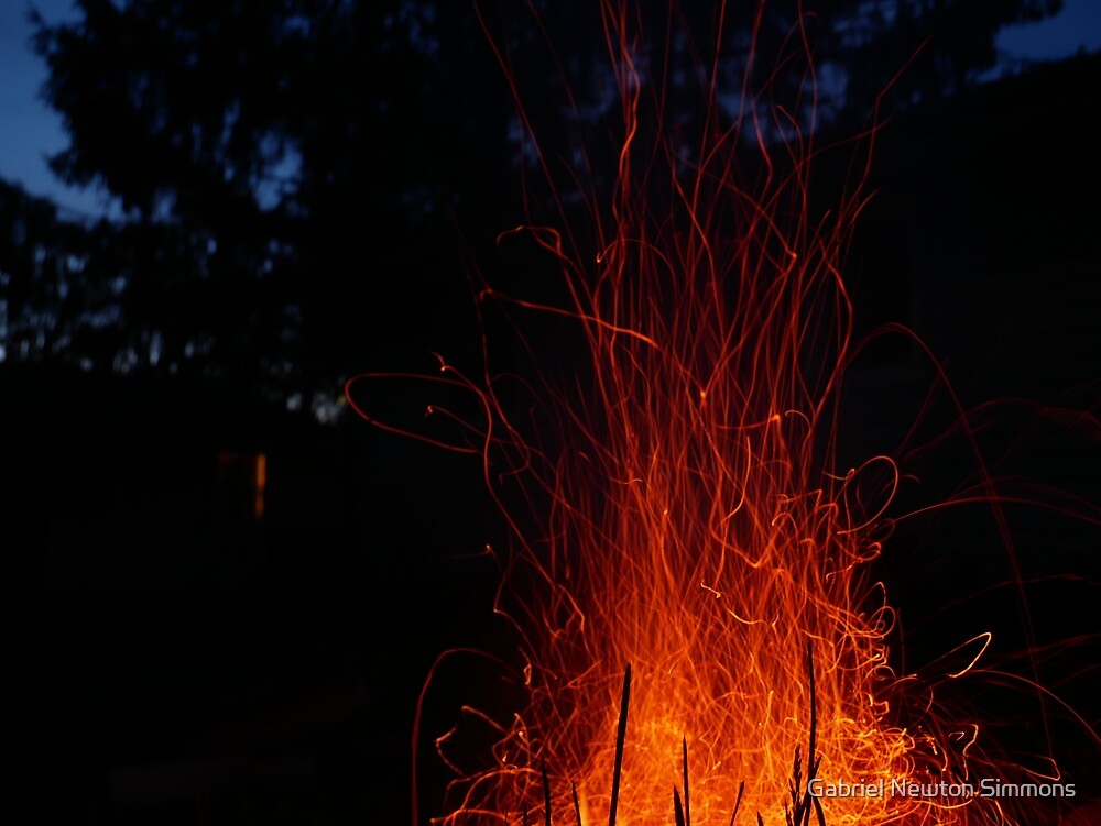 "Fire Trails" by Gabriel Newton Simmons | Redbubble
