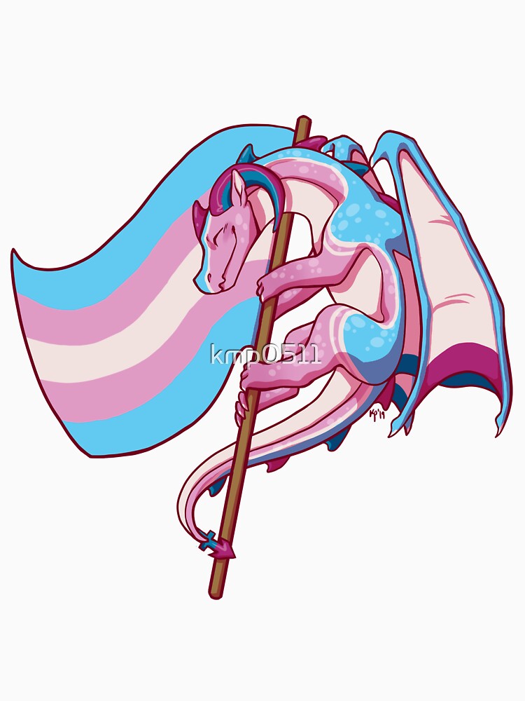 Transgender Pride Flag Dragon 3rd Edition T Shirt By Kmp0511 Redbubble