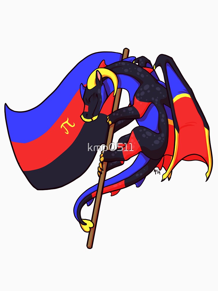 Polyamorous Pride Flag Dragon 3rd Edition T Shirt By Kmp0511