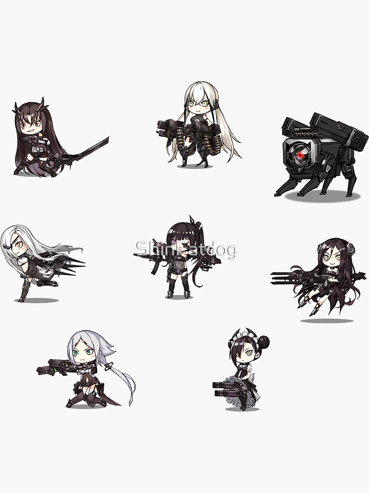 "Girls Frontline Bosses Chibi sticker set" Sticker by ShinFatdog ...