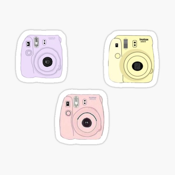 Pink Polaroid Stickers | Redbubble