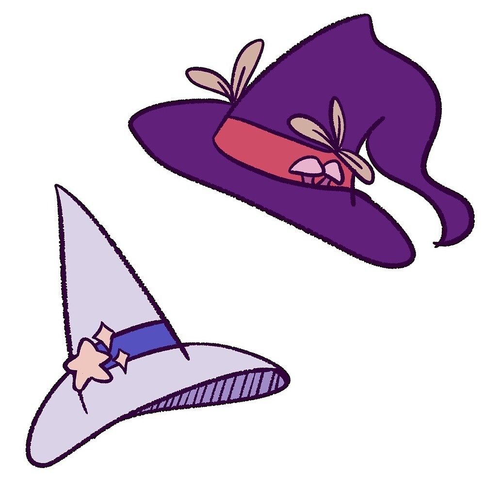 "Witch Hat Sticker Set" by Crowva | Redbubble