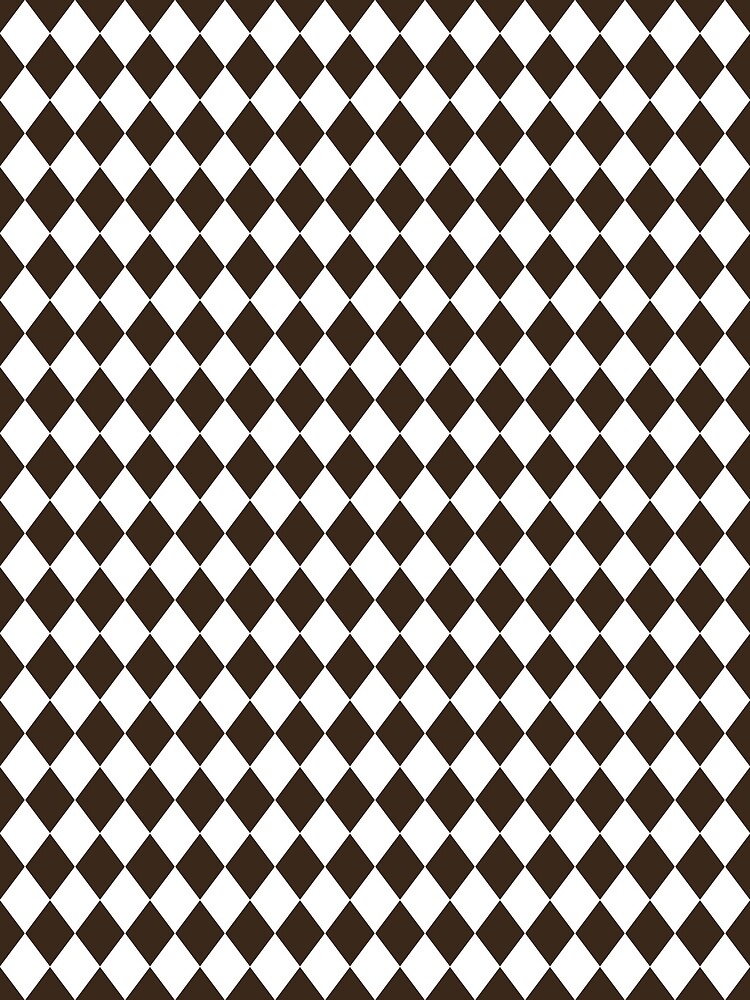 "Coco Brown Modern Diamond Pattern" by podartist | Redbubble