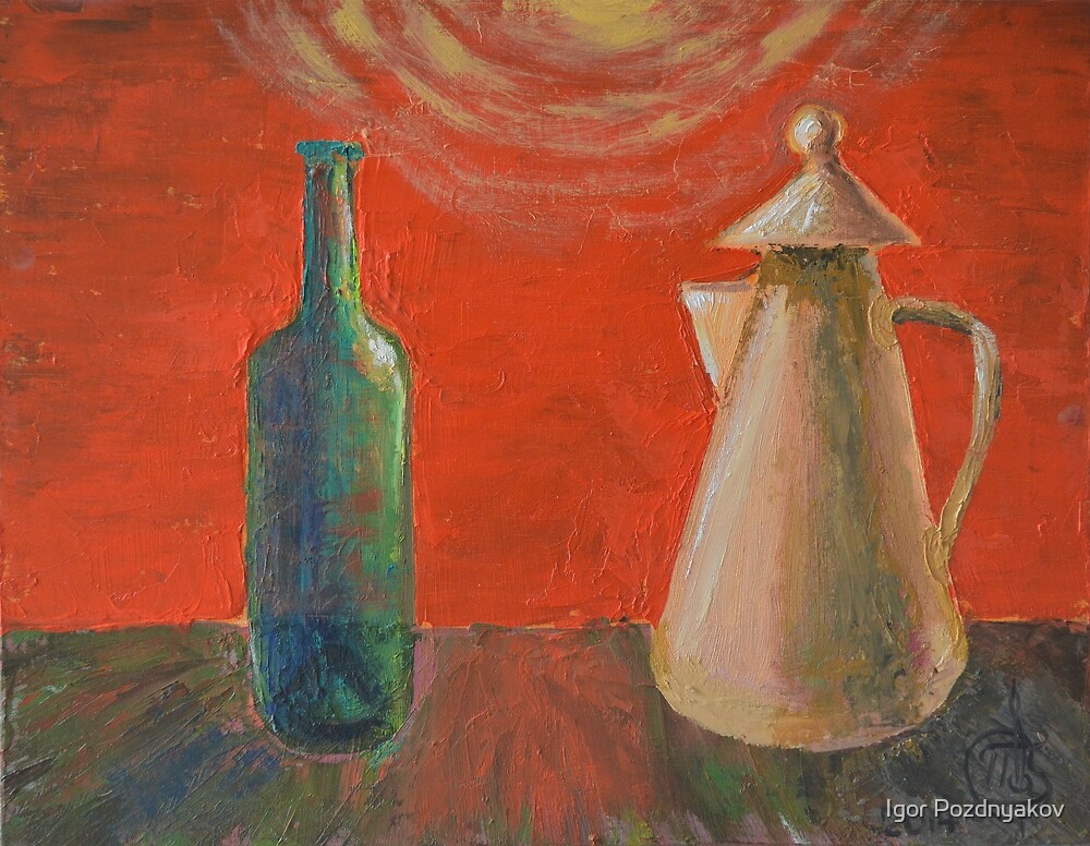 "Oil Painting - Still Life with a Kettle. 2014" by Igor Pozdnyakov ...