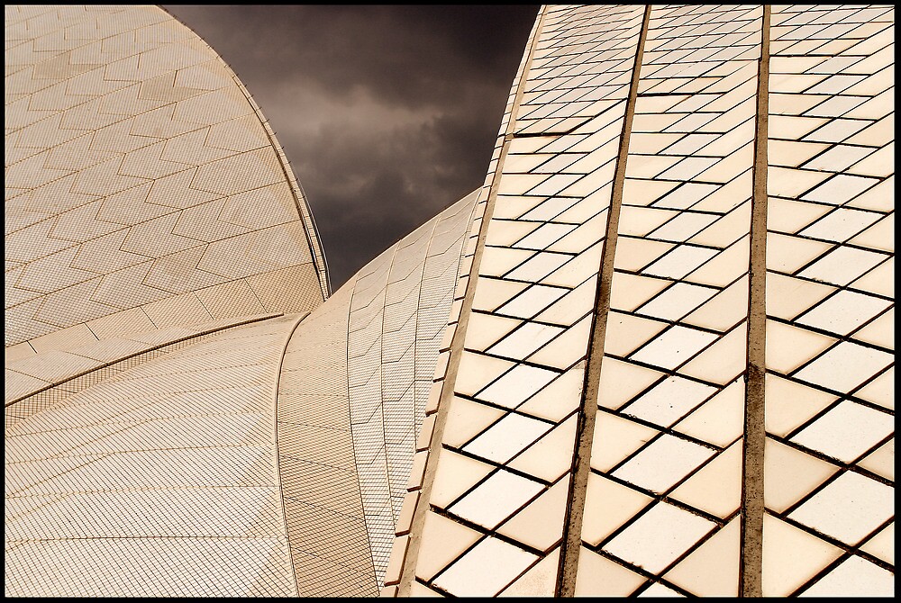 "AB013 Sydney Opera House ceramic roof tiles" by sydneyphotoart | Redbubble