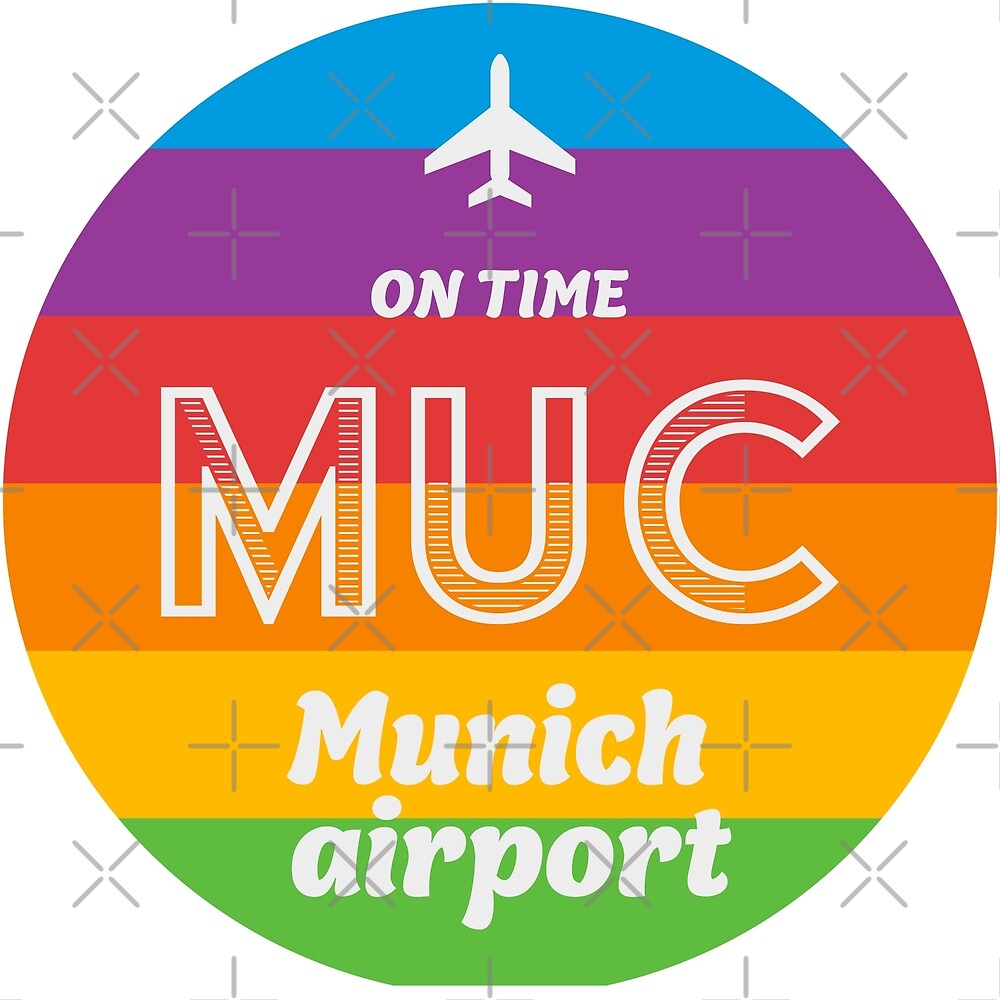 "Munich airport code sticker" by airportstickers K. G. | Redbubble