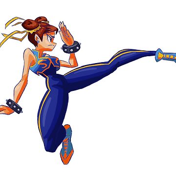 "Chun Li Kick" Sticker for Sale by thebozle | Redbubble