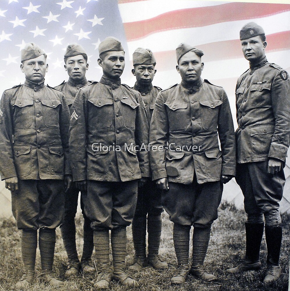 "18 Choctaw WWI Code Talkers" by Gloria McAfee-Carver | Redbubble