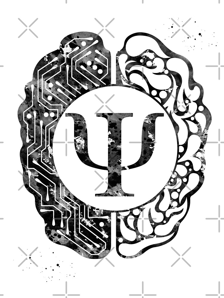 "Psychology symbol and brain" by erzebetth | Redbubble