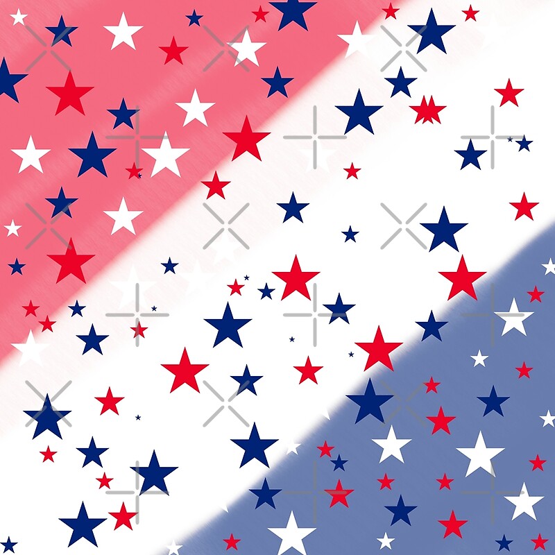 "4th of July - Red White & Blue by Orikall" by Orikall | Redbubble