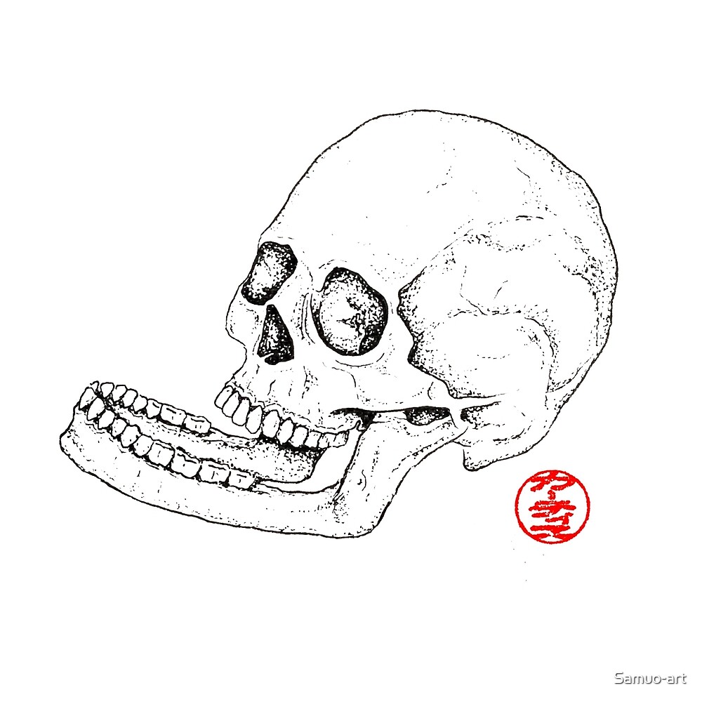 "Underbite Skull" by Samuo-art | Redbubble