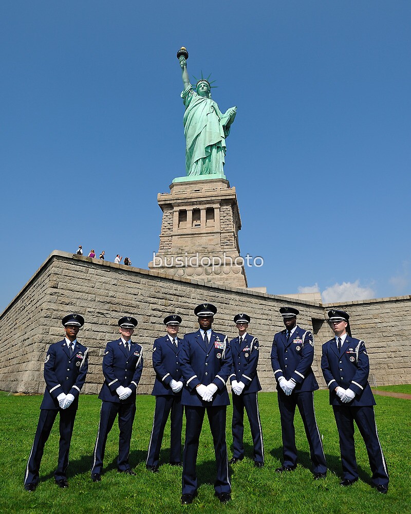 "Statue of Liberty with the Air Force Honor Guard" by busidophoto ...
