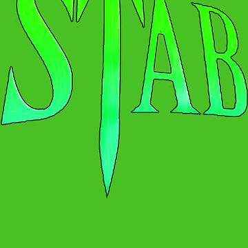 "Stab" Sticker for Sale by ConnorMcKee | Redbubble