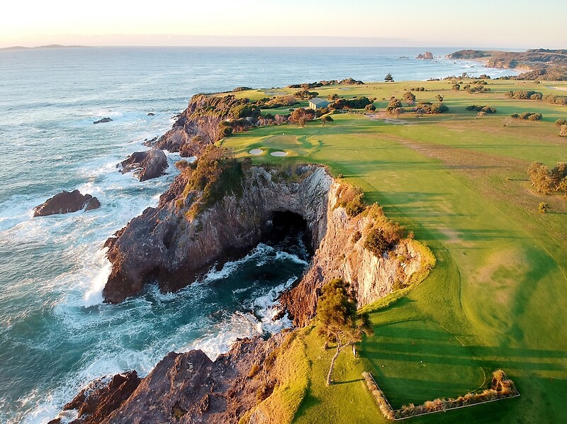 "Third Hole Narooma Golf Course photograph" by Brett Thompson | Redbubble