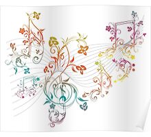 "Floral Music Notes 3" by AnnArtshock | Redbubble