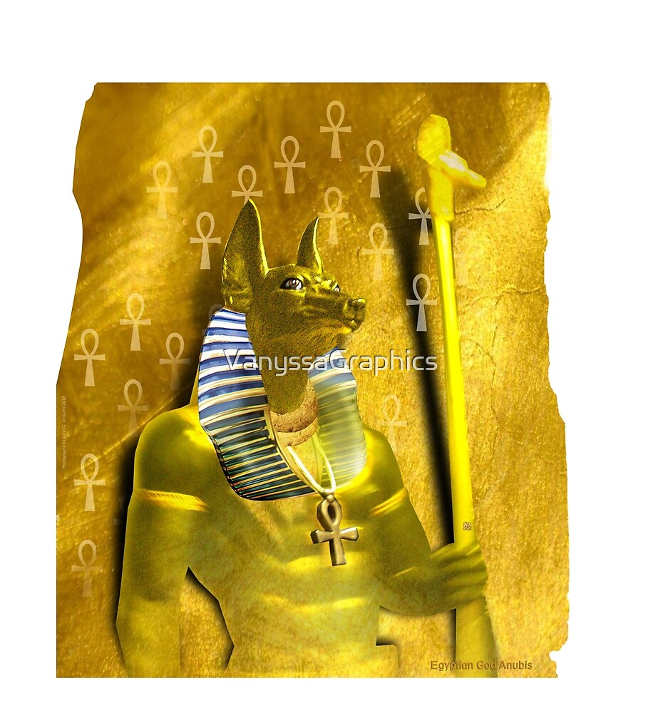 "Pure Gold Anubis - Ankh Eternal Love Symbol - Egyptian God (Photo by ...
