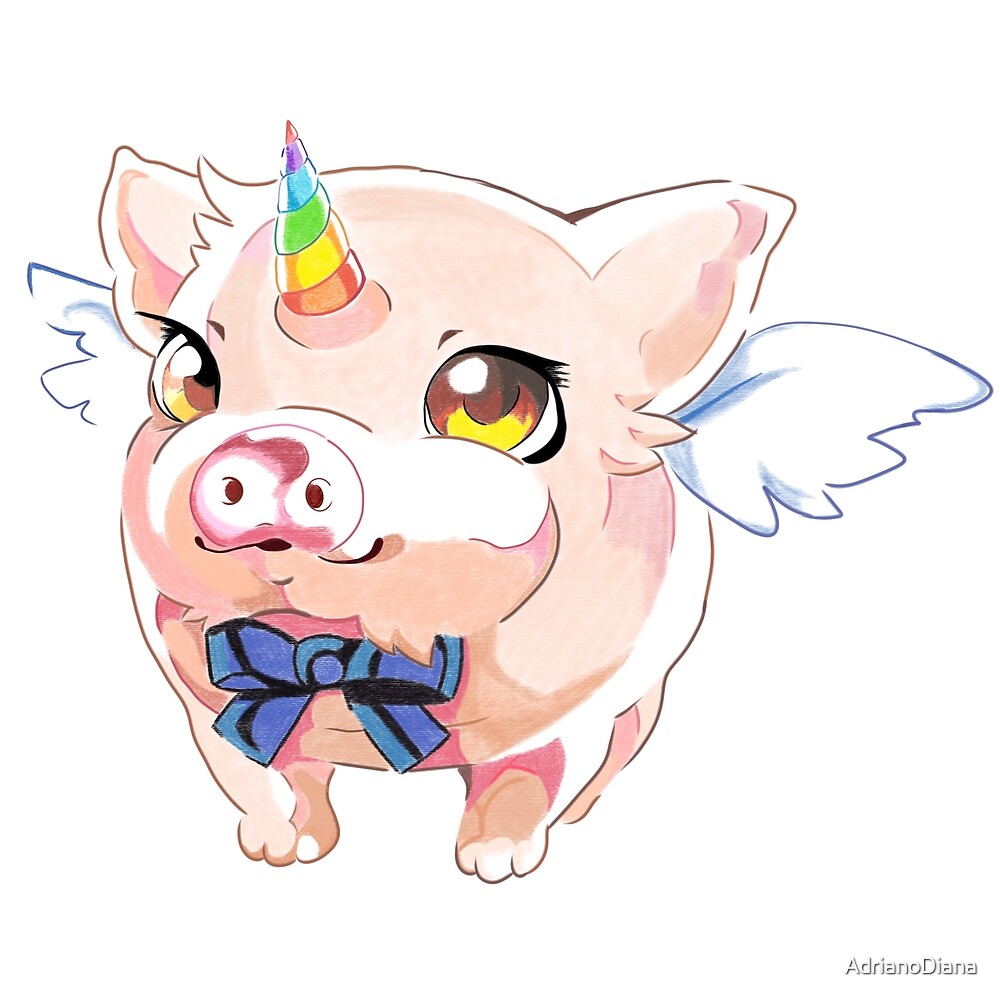 "Pig unicorn" by AdrianoDiana | Redbubble