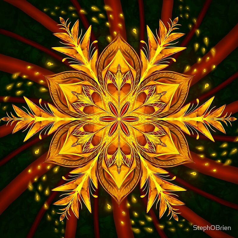 "Forest Fire Flake" by StephOBrien | Redbubble