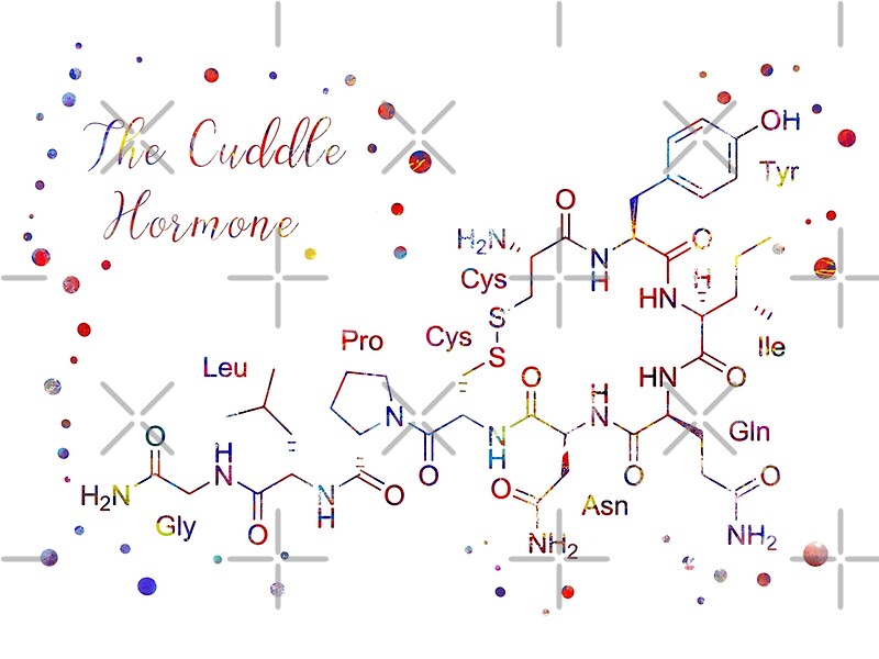 "The Cuddle Hormone, Oxytocin molecule, Oxytocin" by Rosaliartbook ...