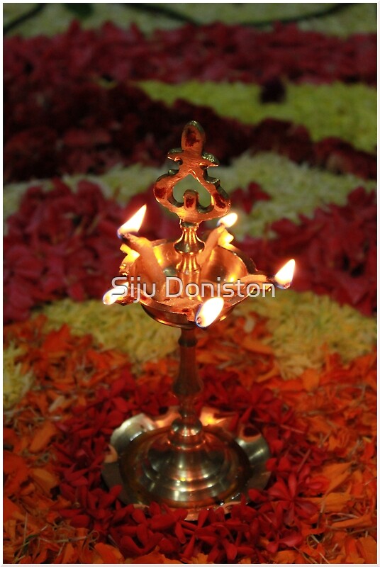 "Kuthu Vilakku -an oil lamp" by Siju Doniston | Redbubble