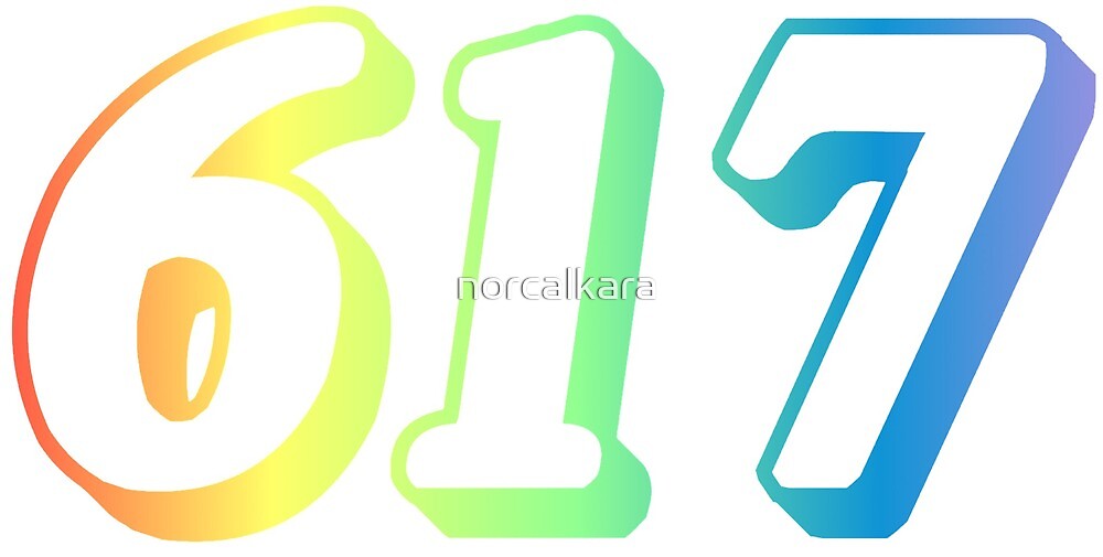 "617 area code" by norcalkara | Redbubble