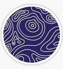 Topographical Stickers | Redbubble