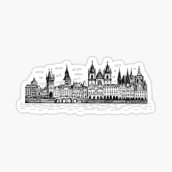 Prague Stickers | Redbubble
