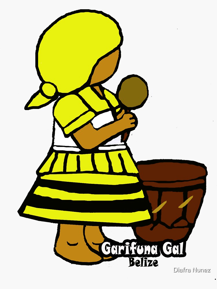 "Garifuna Gal" Sticker by dnunez2009 | Redbubble