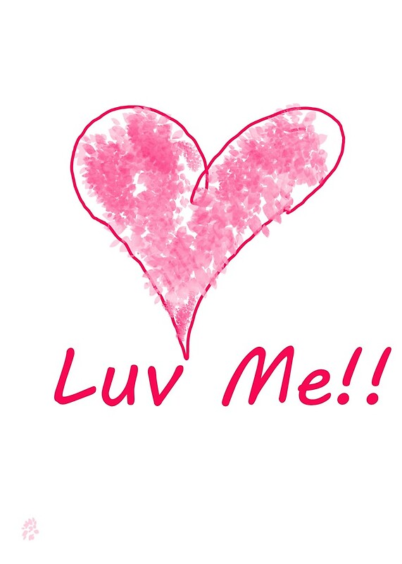 "Luv Me phrase design" by lawrencebrian | Redbubble