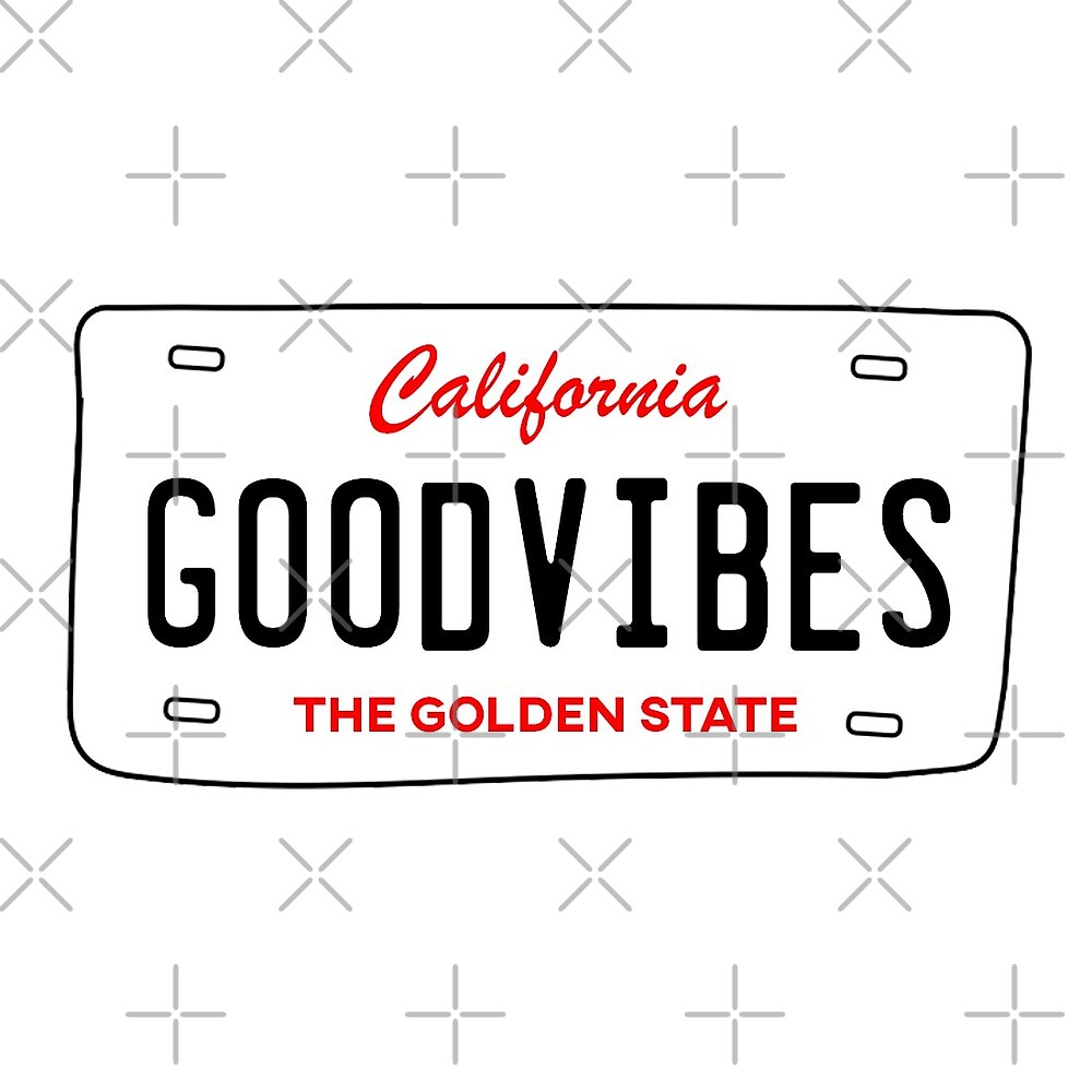 "Cali Vibes License Plate" by sflissler | Redbubble