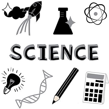 "Black Science School Subject Sticker Pack" Sticker for Sale by The ...