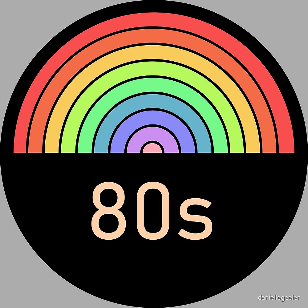 "Retro rainbow 80s" by daniellegeelen | Redbubble