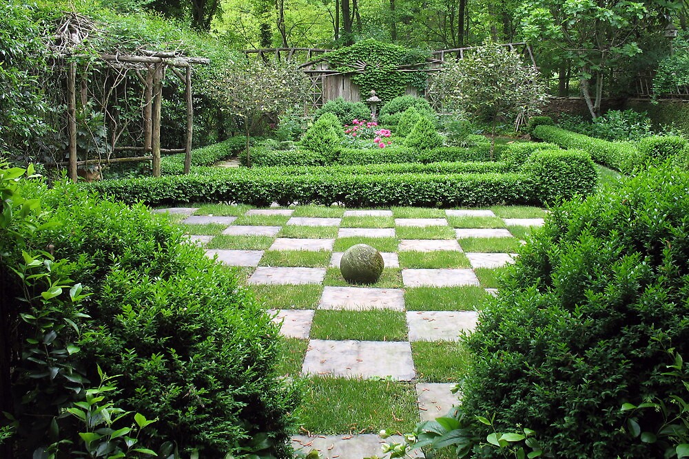 Checkerboard Lawn Pattern