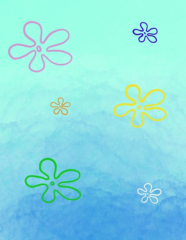 "Spongebob sky background " by ellishanora | Redbubble